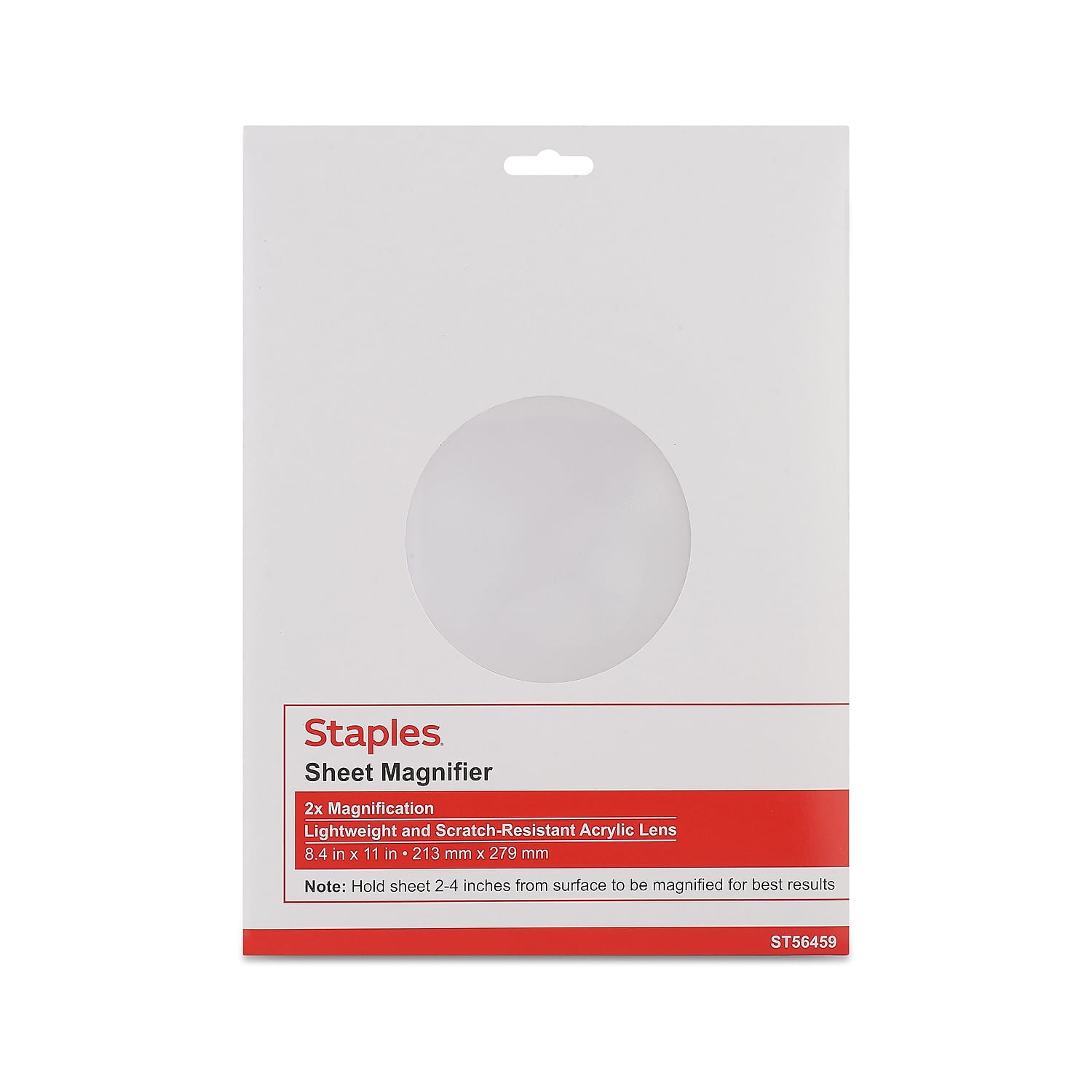 Staples 2x Sheet Magnifier 3/Pack ST56459-CCVS - Walmart.com