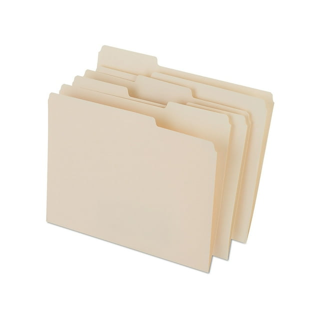 Staples 3 Tab Heavyweight Manila File Folders Letter 50/Box TR56677 ...