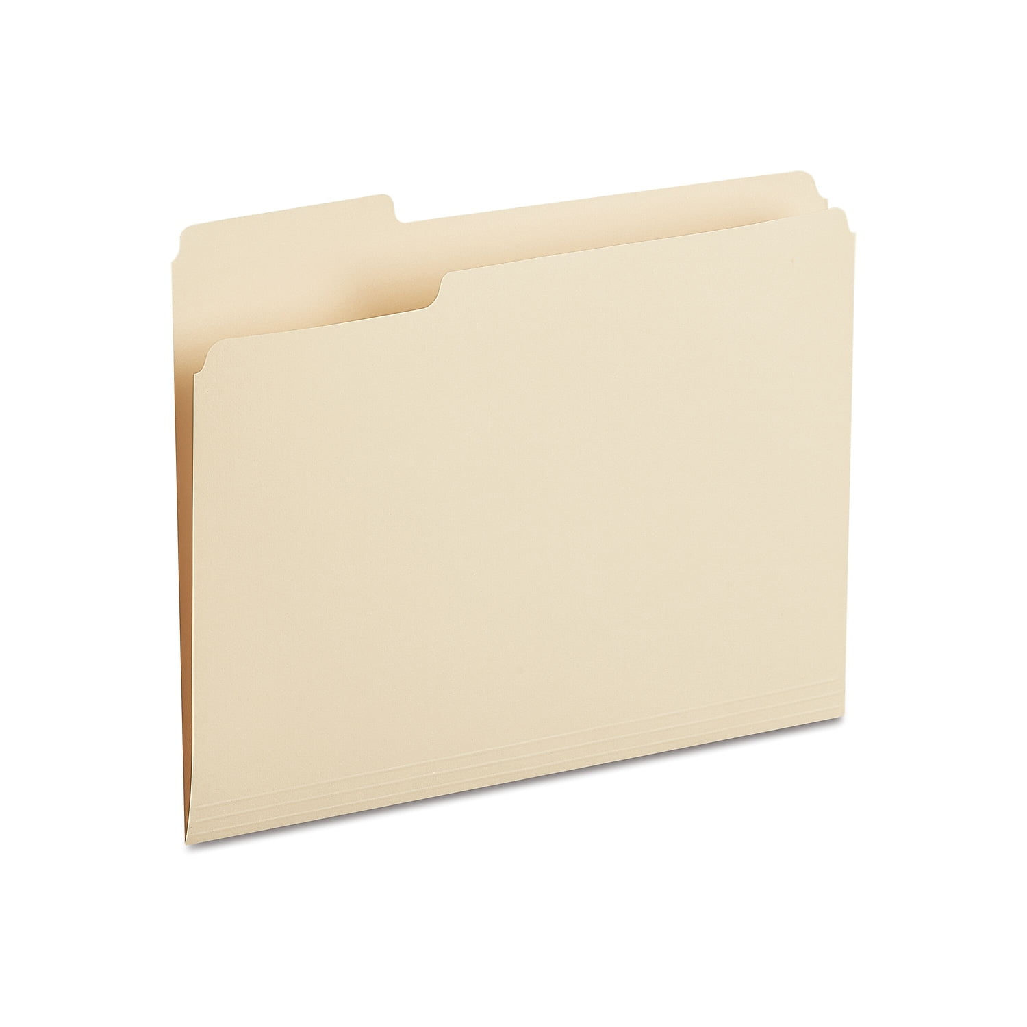Staples 30% Recycled File Folders 1/3-Cut Tab Letter Size Manilla 100 ...