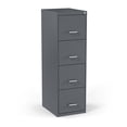 Staples 4-Drawer Vertical File Cabinet Charcoal Letter 18" D (52148 ...