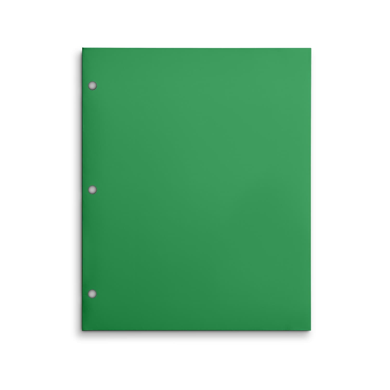 Staples 4-Pocket 3-Hole Punched Presentation Folder Green 56212-CC ...