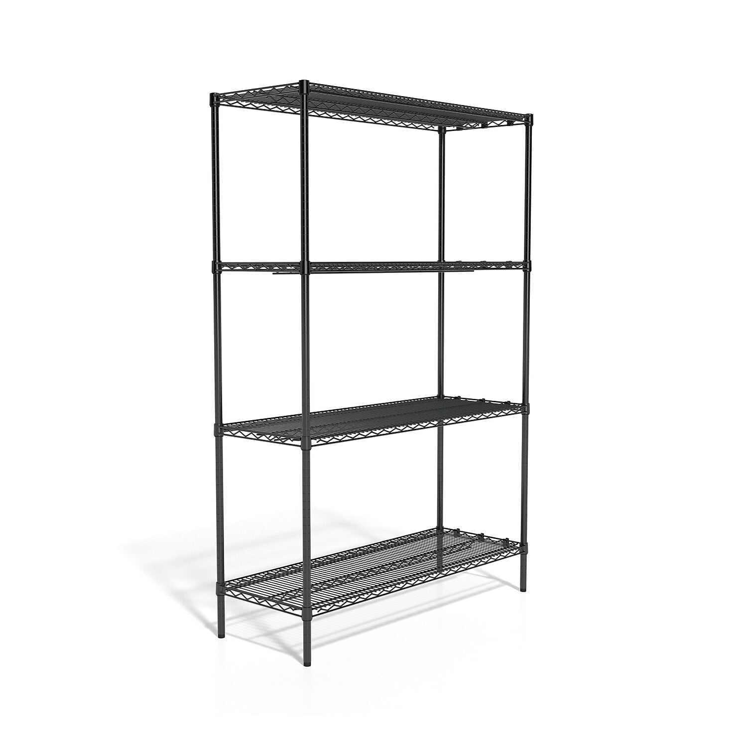Staples 4-Shelf Wire Shelving Storage Unit (72" x 48" x 18") 810837 ...