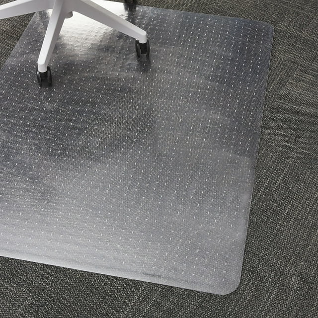 Staples 45" x 53" Low Pile Carpet Chair Mat Lip 567298 - Walmart.com