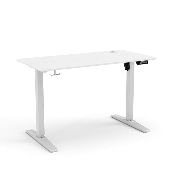 Staples 48"W Electric Rectangular Adjustable Standing Desk White ...