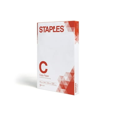 "Staples Office Printer Paper, 500 Sheets/Ream, 11""x17"", 20 lbs, 96 ...