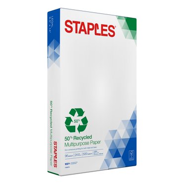 "Staples Office Printer Paper, 500 Sheets/Ream, 11""x17"", 20 lbs, 96 ...