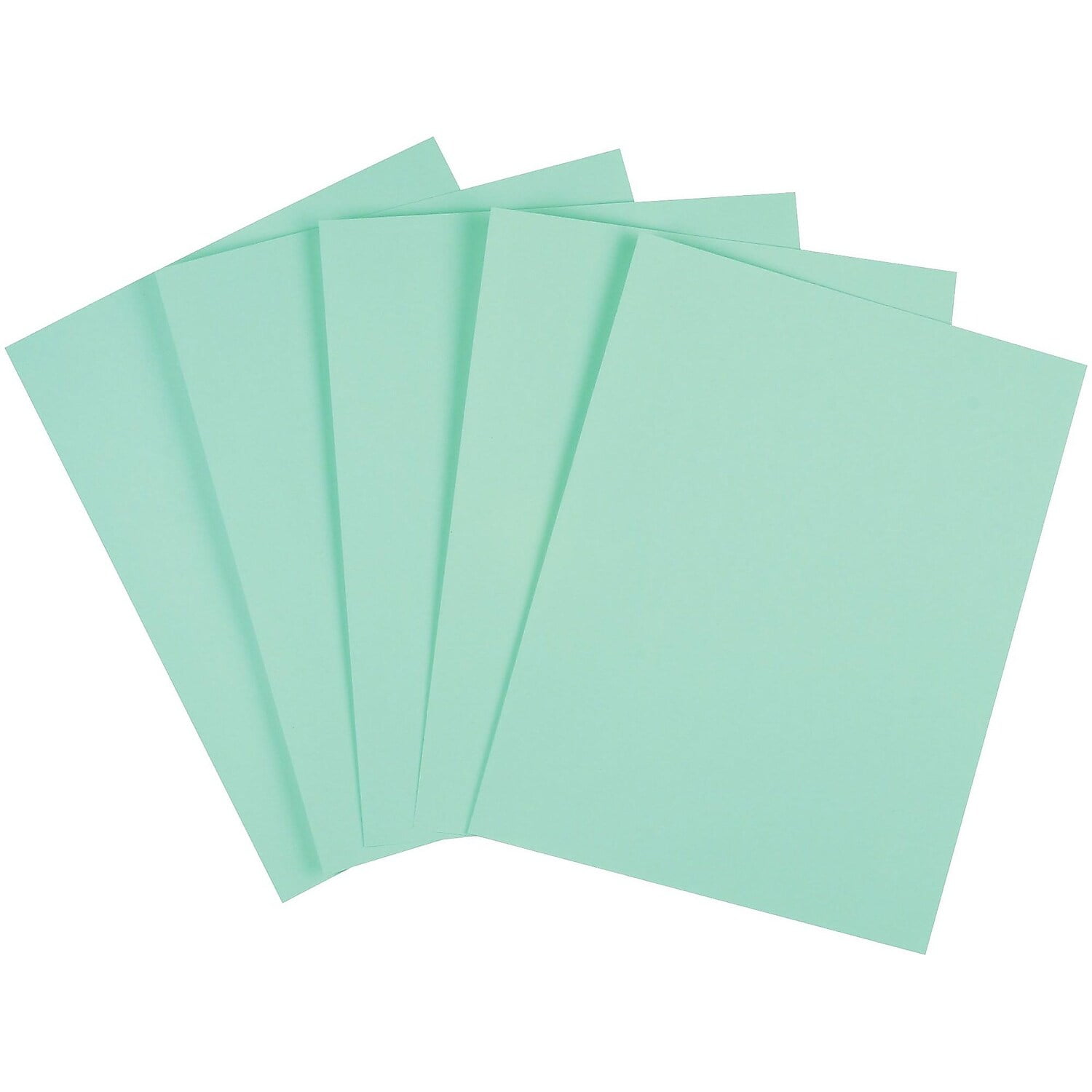 Staples 67 lb. 8.5" x 11" Green Cardstock Paper, Durable & Bright for ...
