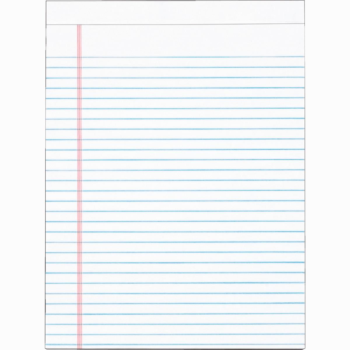 Staples 8-1/2 In. W. x 11 In. H. 50-Sheet White Top Bound Legal Pad (12 ...