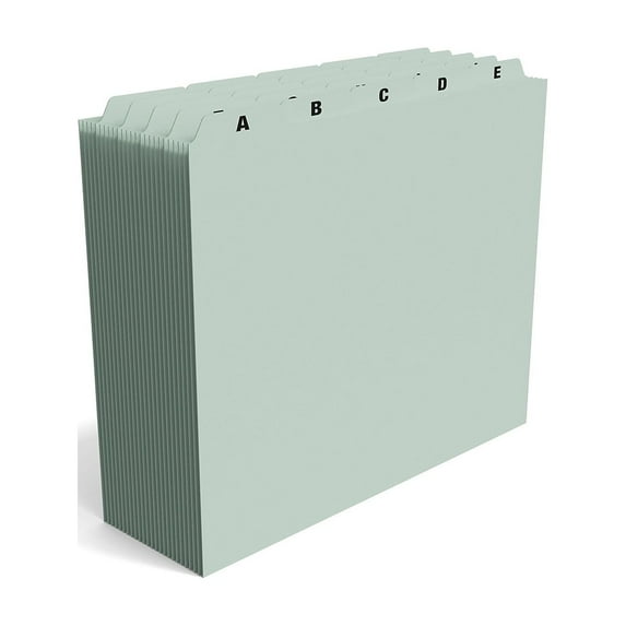 Staples, A-Z Index File Guide Letter Light Green, 25/Set, Pressboard ...