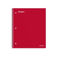 Exceed Spiral Notebook, College Ruled, 5 Subject, 160 Pages, 9" x 11 ...