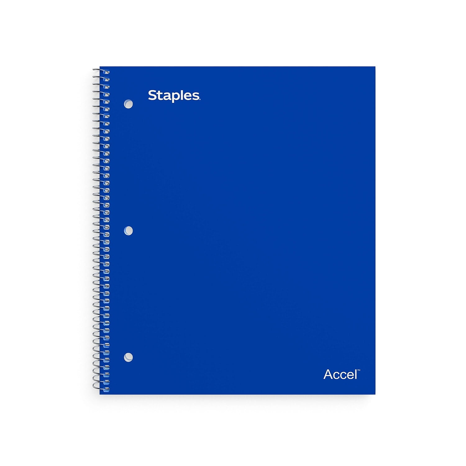 Staples Accel 5-Subject Notebook 8.5" x 11" College Ruled 200 Sheets ...