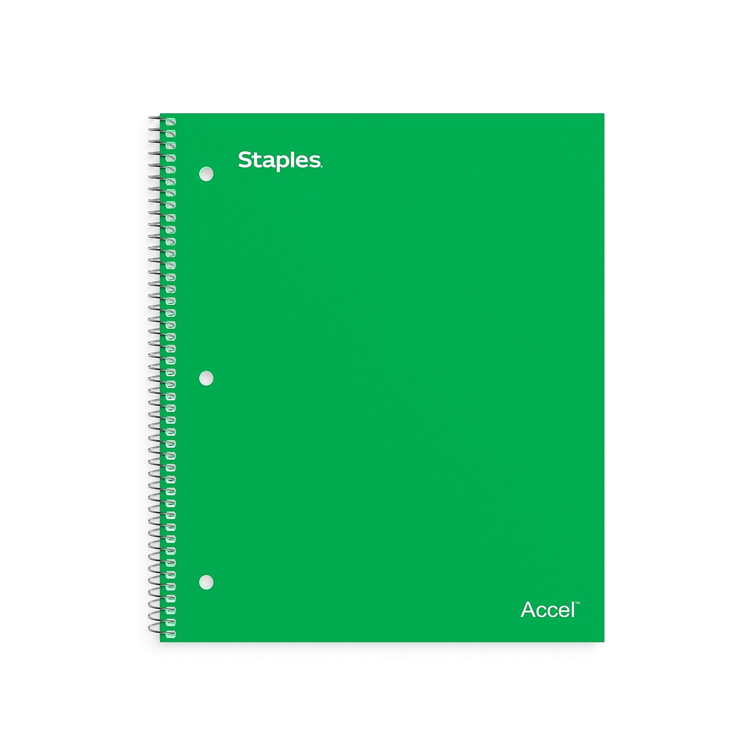 Staples Accel Durable Poly Cover 1 Sub Notebook College Ruled 8.5"x11 ...