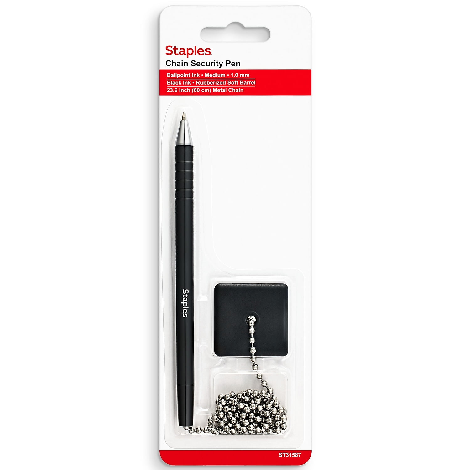 Staples Medium Point Counter Top Ballpoint Pen with Comfort Grip ...