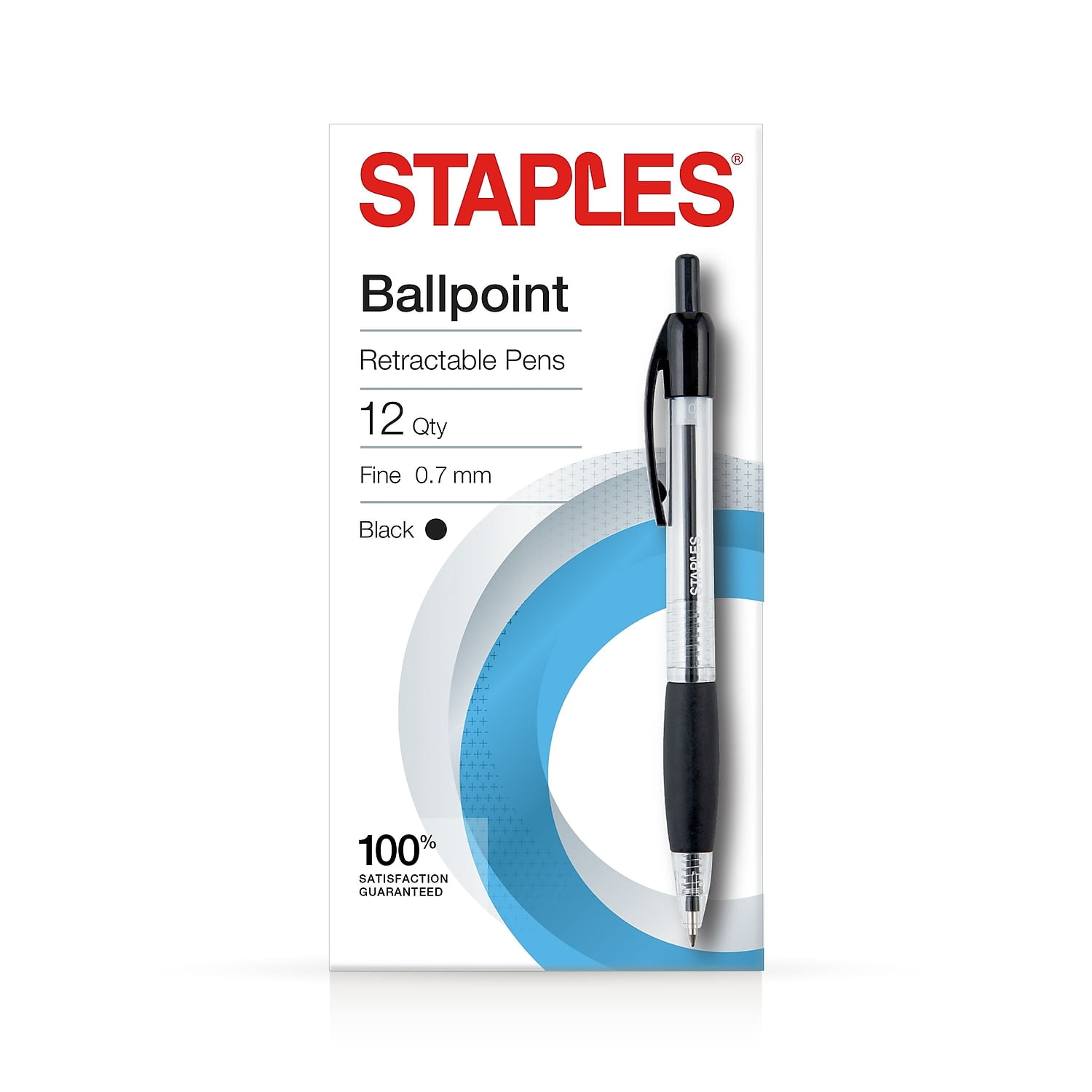 Staples BALLPNT RET MEDIUM 1.0MM DZN 2498018 - Walmart.com