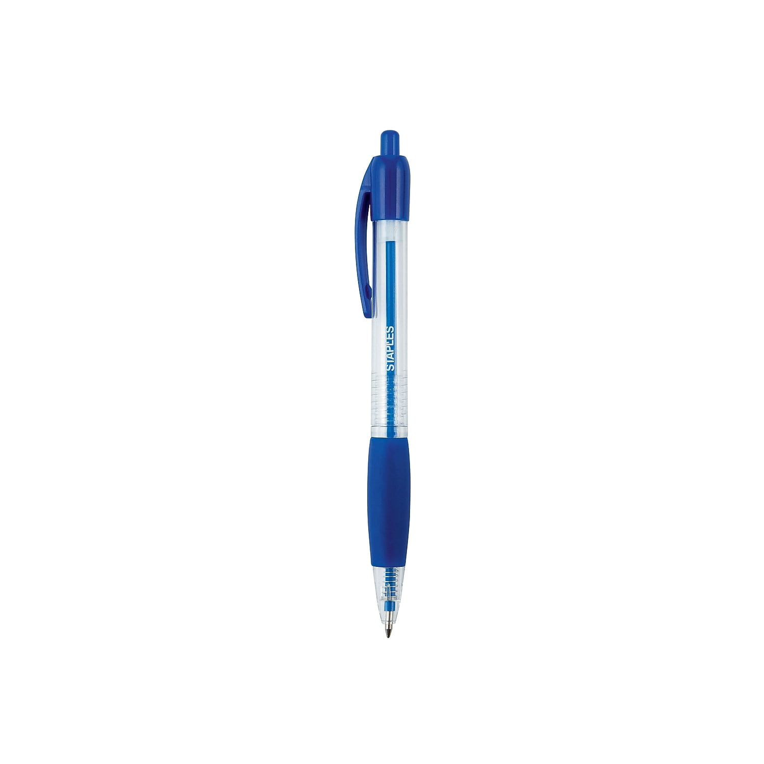 Staples Ballpoint Retractable Pens Fine Point Blue Ink 36/Carton 50788 ...