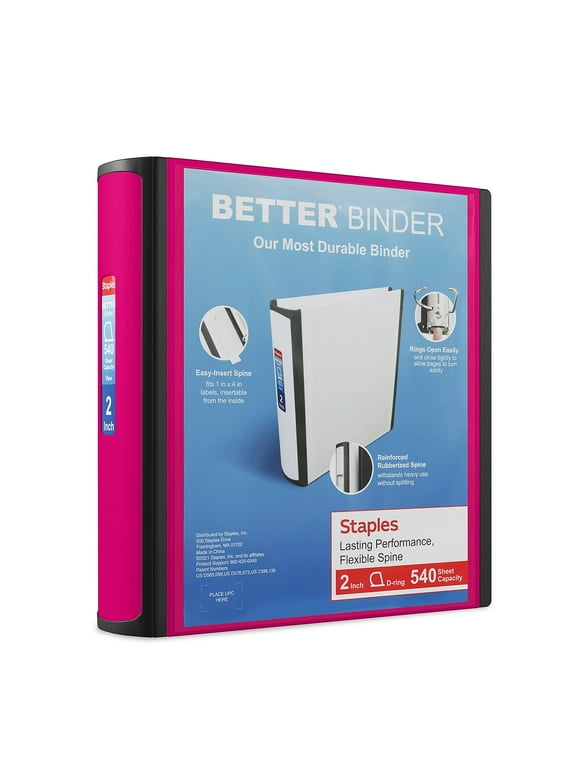 2 Inch Binders in Binder by Ring Size - Walmart.com
