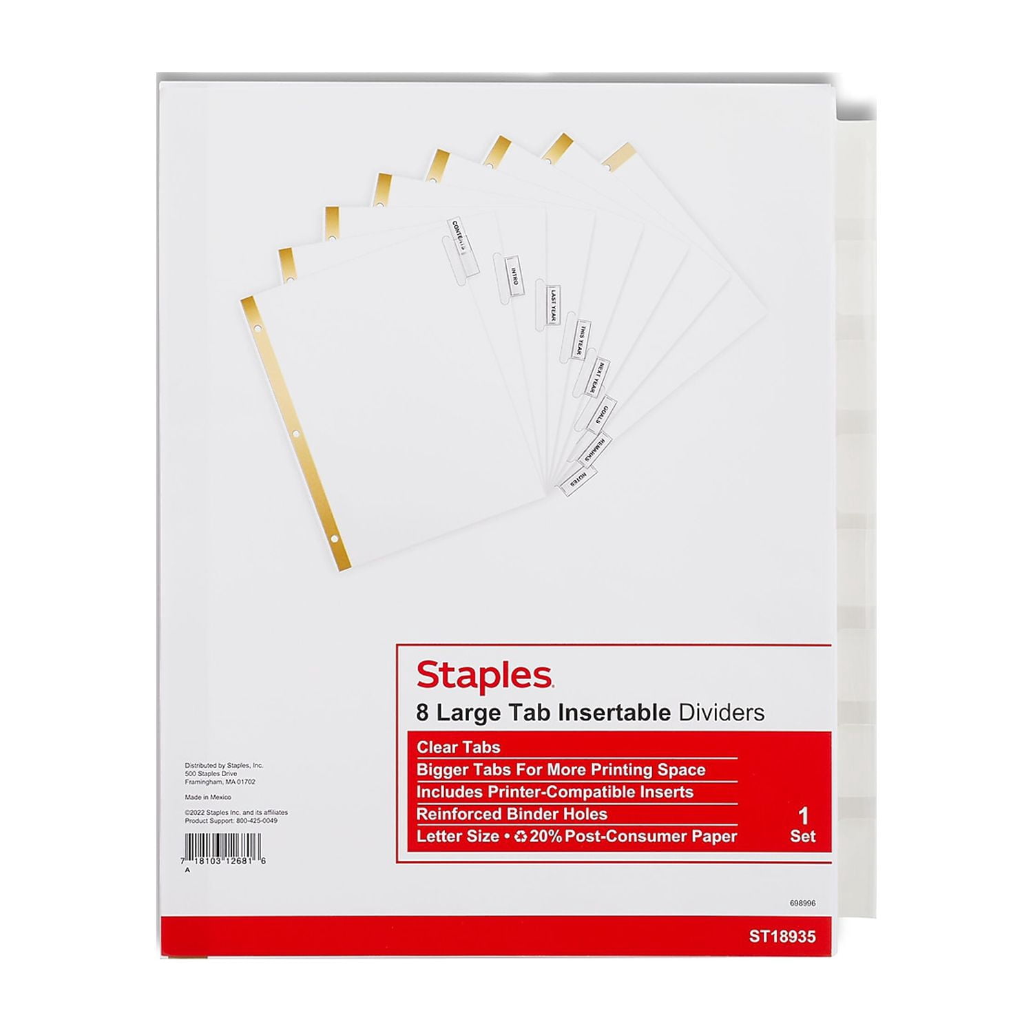 Staples Dividers