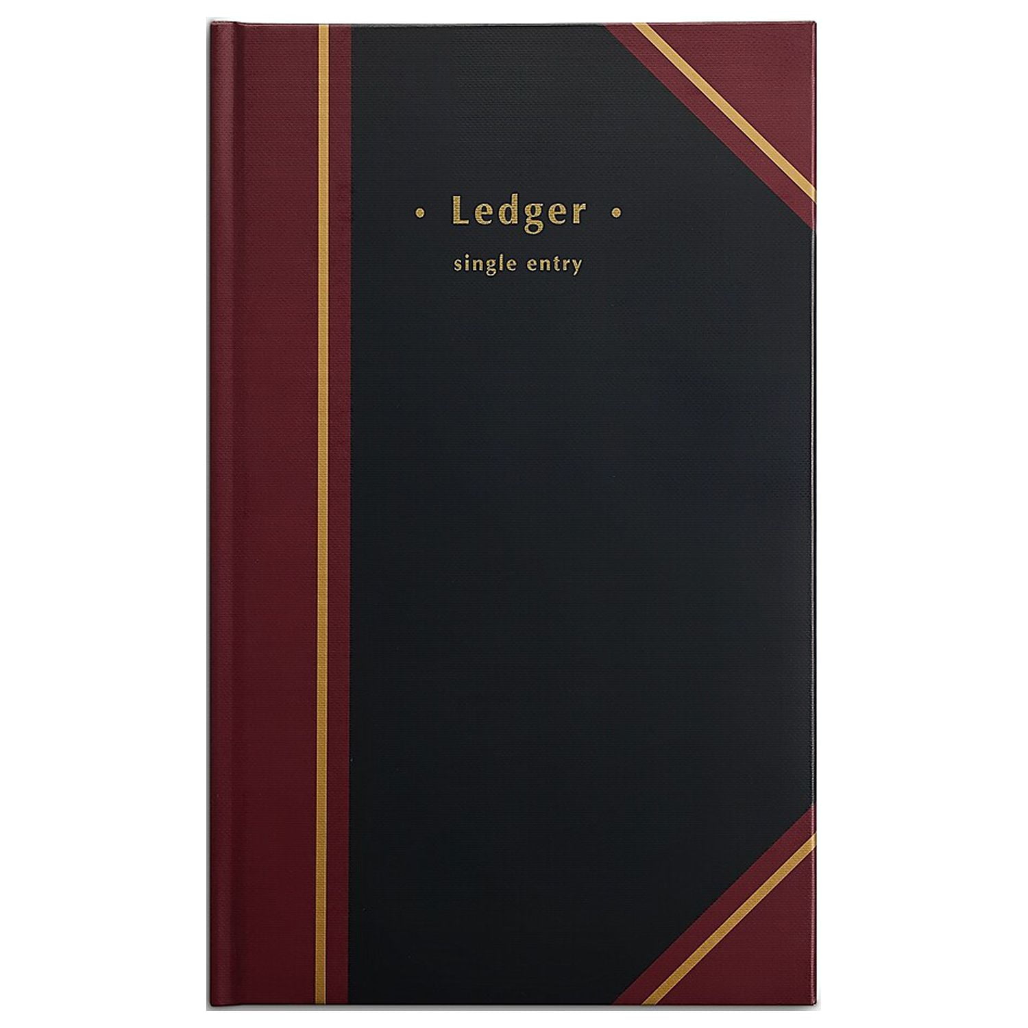 "Staples Small Business Accounting Journal, Black Ledger Book 11-3/4 ...