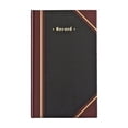 Staples Black Record Book 11-3/4" x 7-1/4" Acid-Free 300 Pages ...