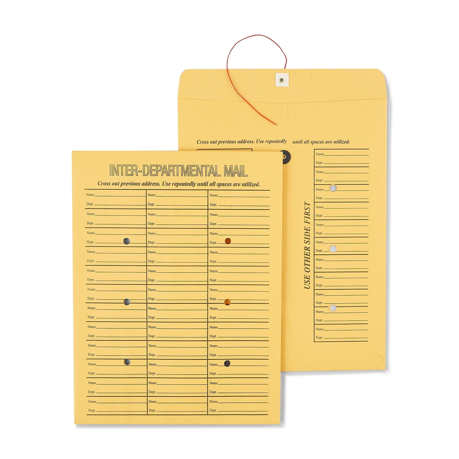 Free Shipping! Staples Button & String Inter-Departmental Envelopes 10 ...