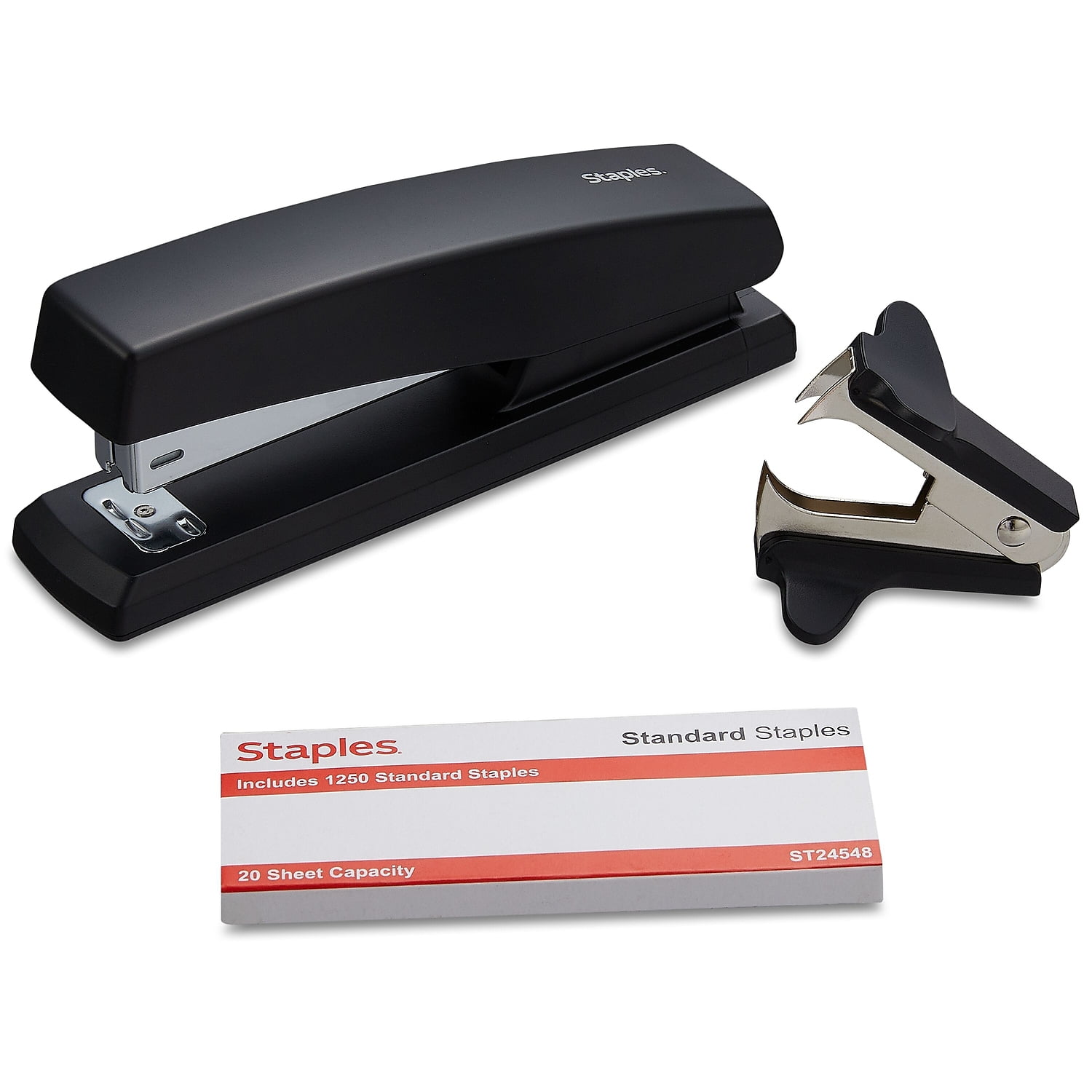 Staples Combo Pack Desktop Stapler Full-Strip Capacity Black (24548 ...
