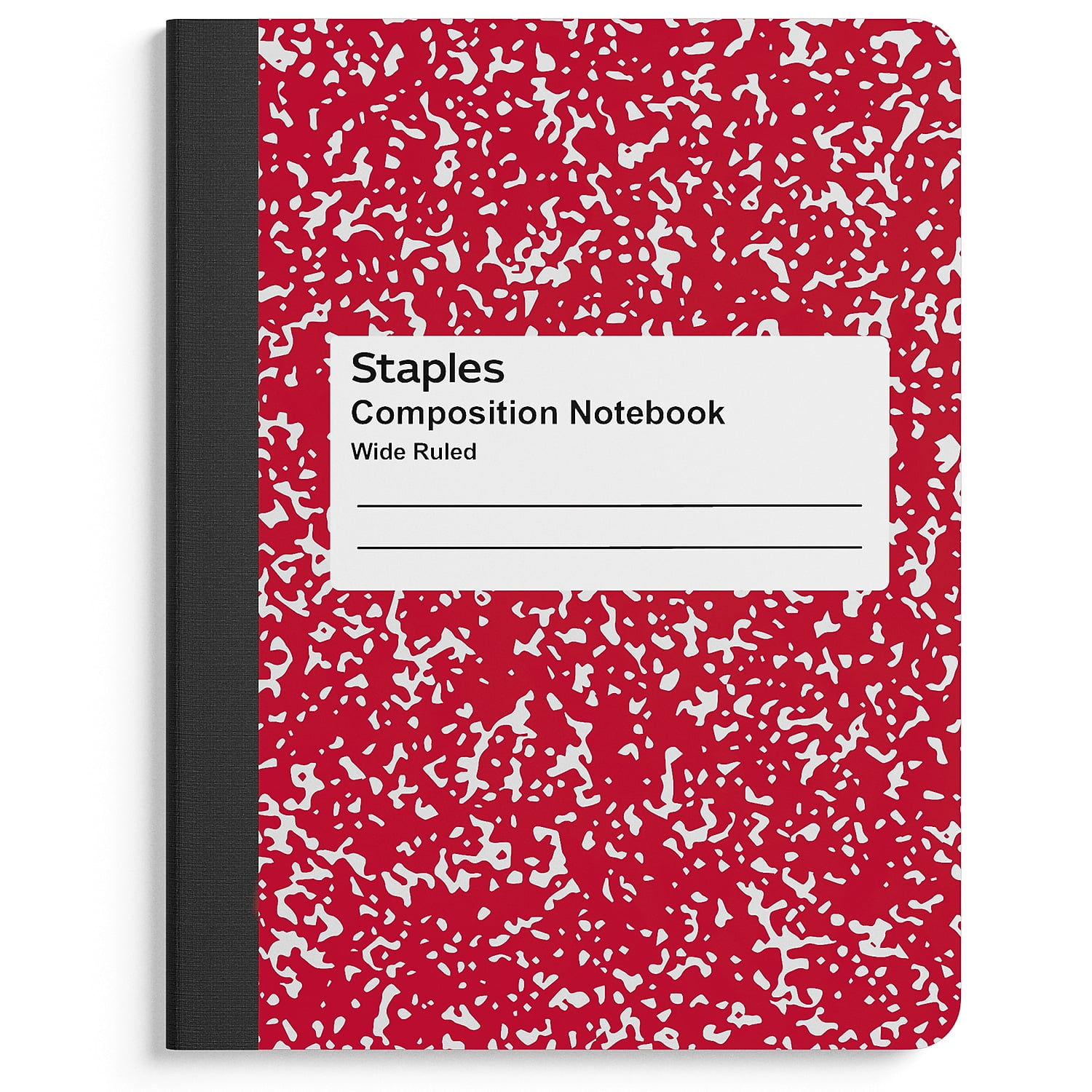 "Staples Composition Notebook, 7.5"" x 9.75"", Wide Ruled, 100 Sheets ...