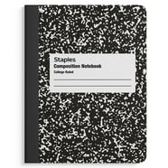 Staples Small Composition Notebook 5" x 7" College Ruled 80 Sheets Pink ...