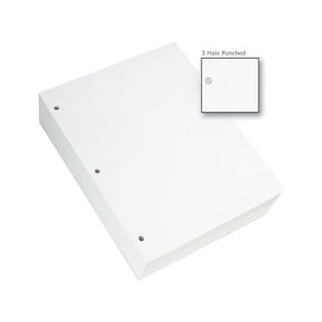 3 Hole Punched Paper