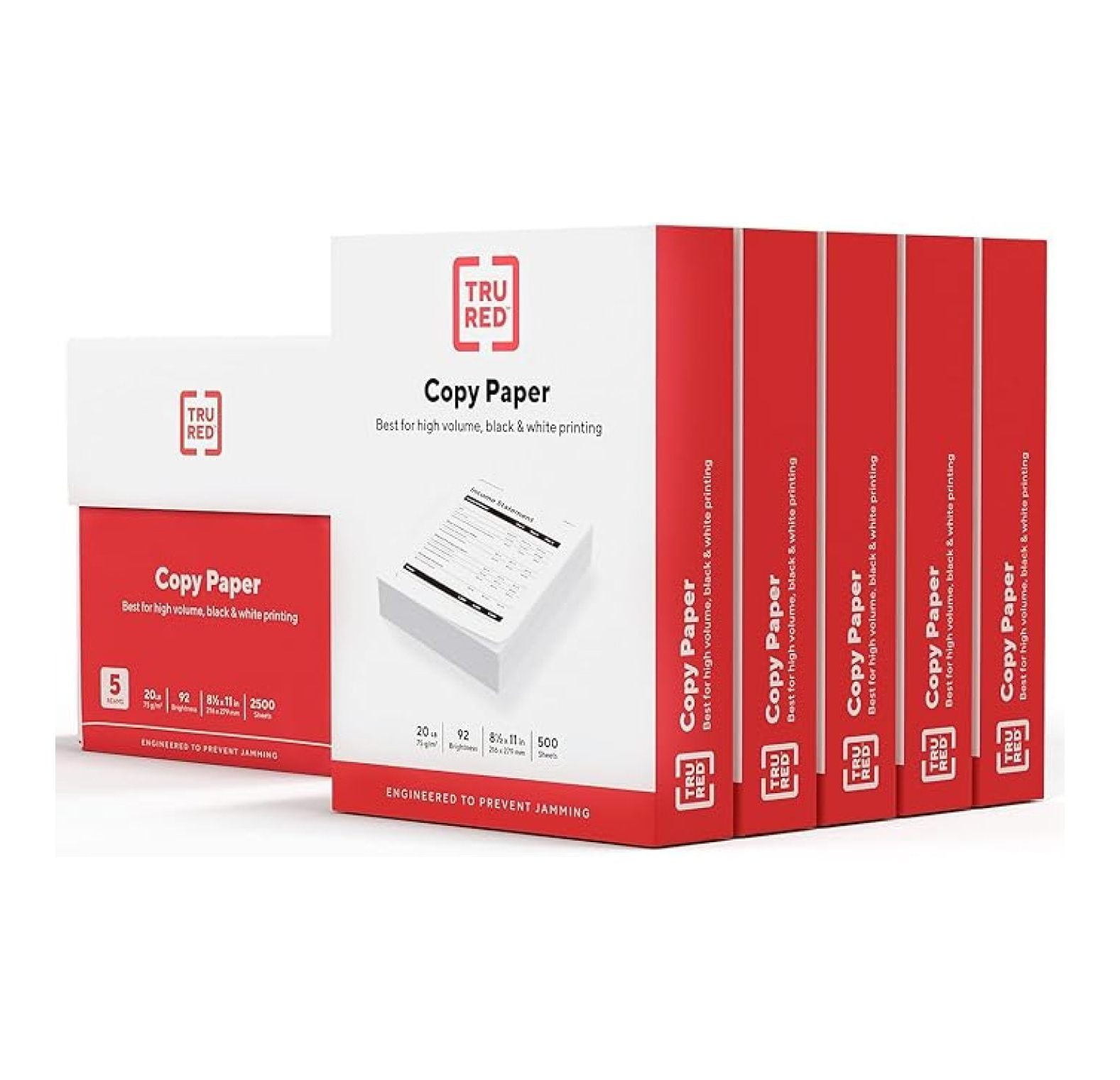 Staples Copy Paper, 8.5" x 11" Sheet Size, 92 Brightness, 20 lbs ...