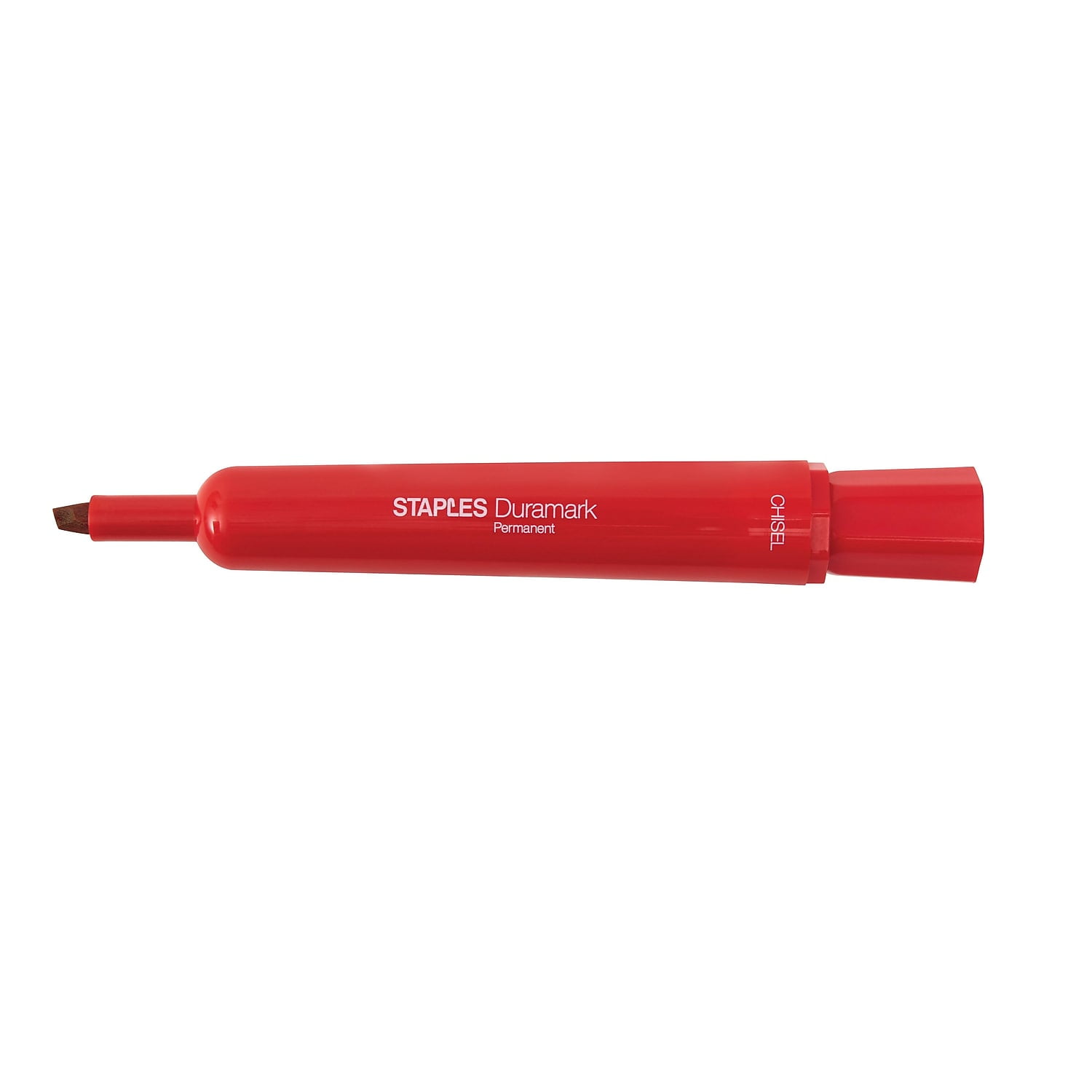 Staples DuraMark Permanent Markers Medium Point Red 36/Carton 18892VS ...