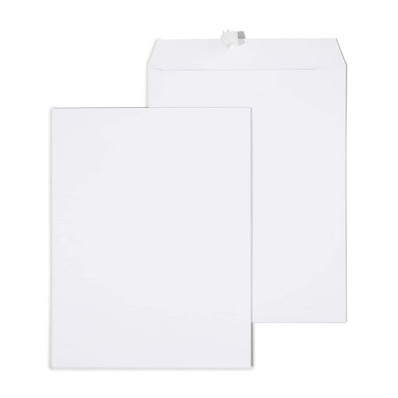 Staples Tyvek EasyClose Catalog Envelopes 10"L x 13"H White with Green ...