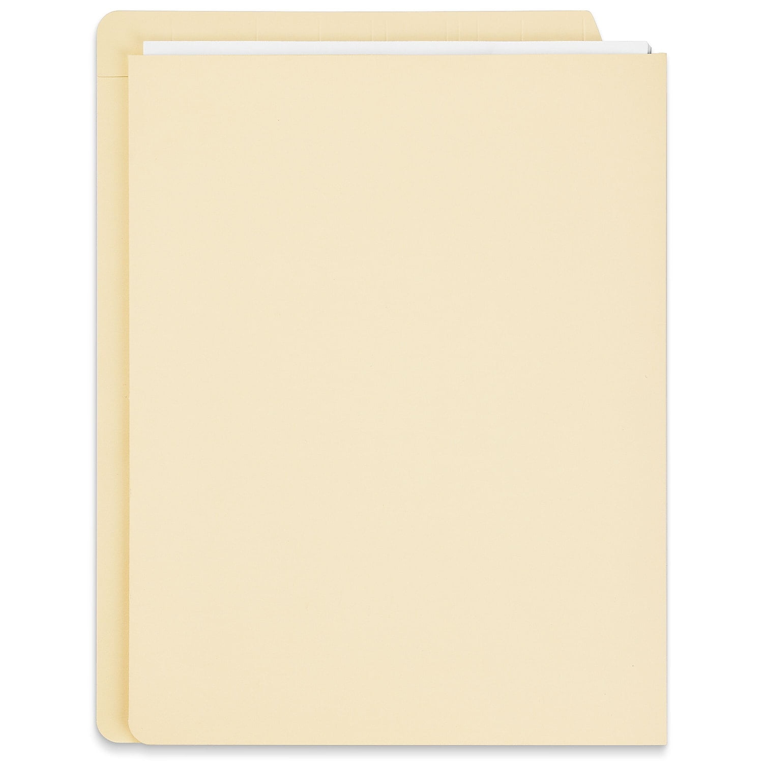 Staples End Tab File Folder Straight Cut Letter Size Manila Reinforced ...