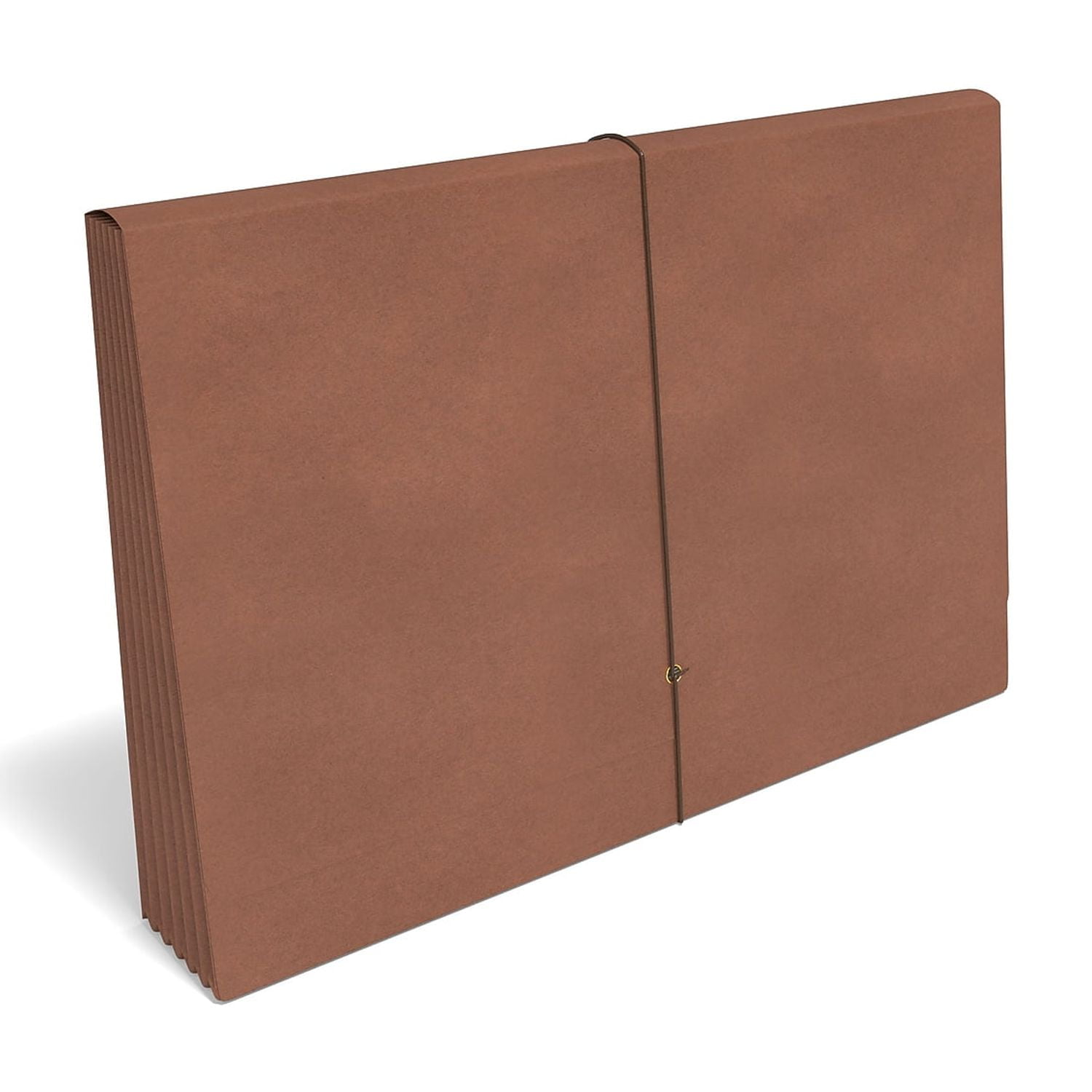 Staples Expanding Wallet Elastic Closure Legal Size Brown 20/Carton ...