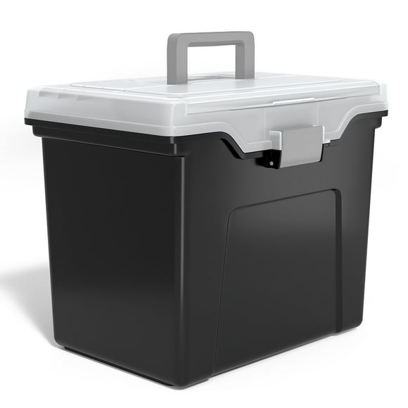 plastic file boxes with handles