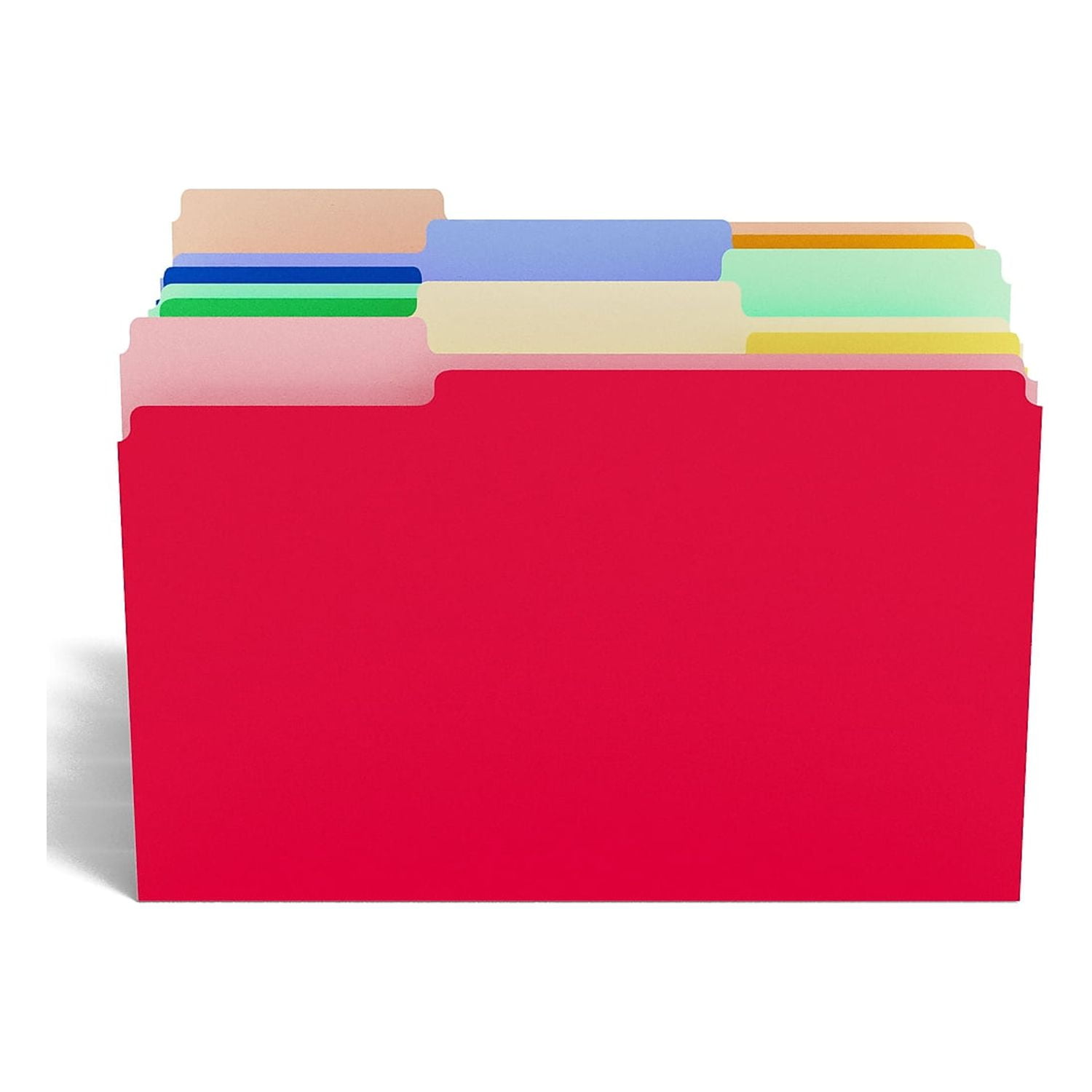 Staples File Folder 1/3 Cut Letter Size Assorted Colors 200/Carton ...