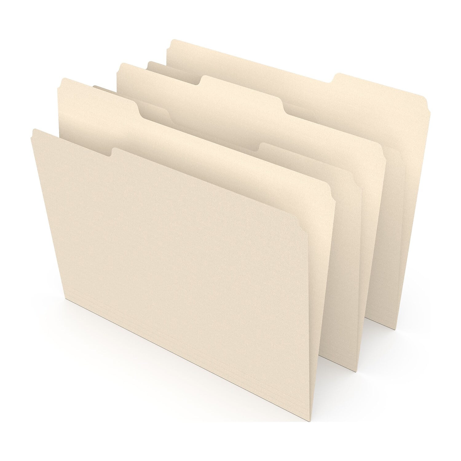 Staples File Folder 3-Tab Letter Size Manila 1000/Carton ST56675CTVS ...