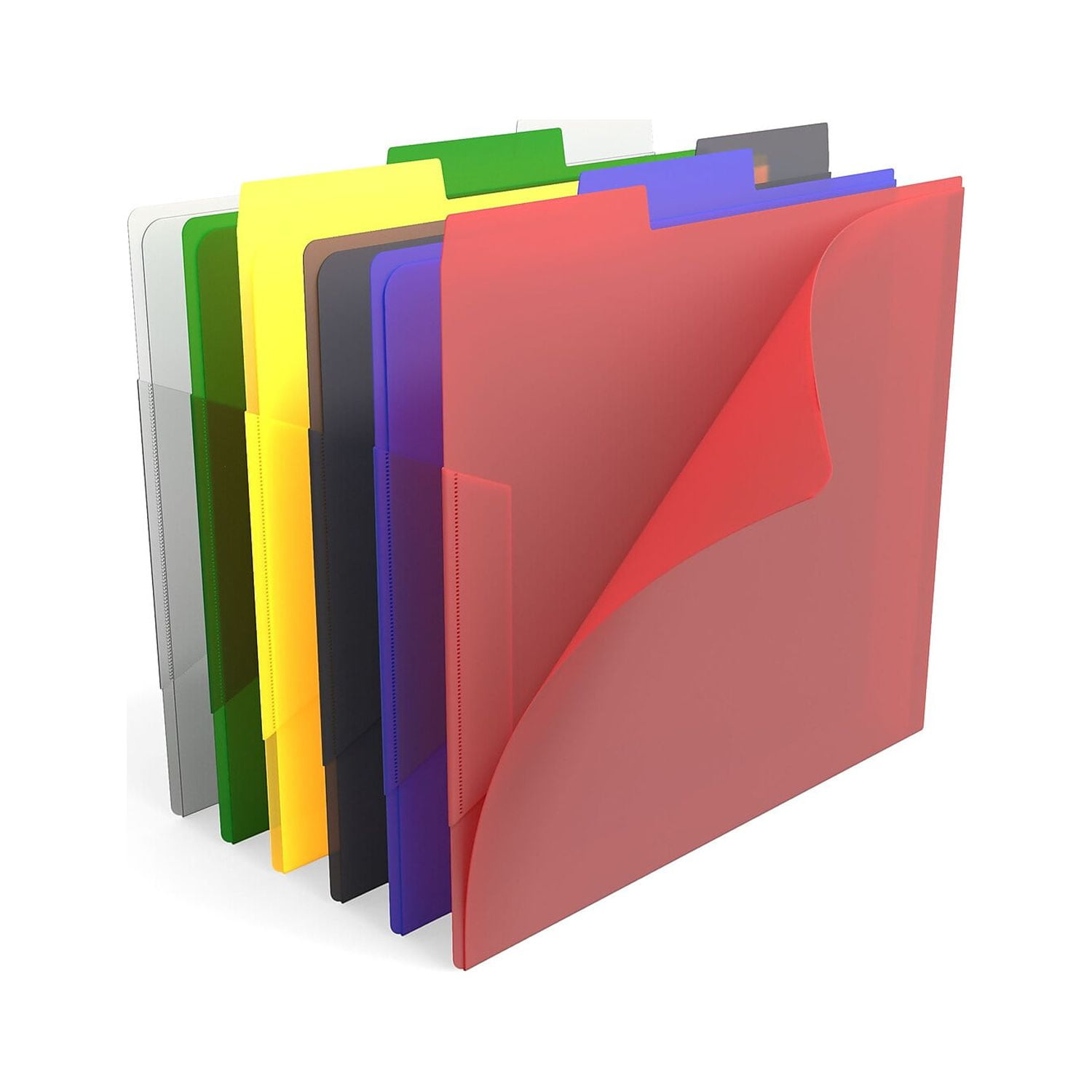 Staples File Folders 1/3 Cut Letter Size Assorted Colors 18/Carton ...