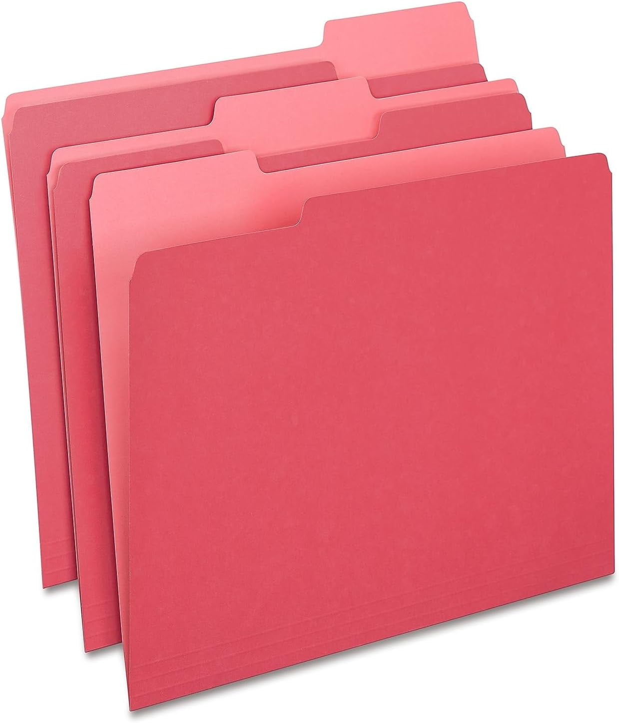 Staples File Folders, 1/3-Cut Tab, Assorted Position, Letter Size ...