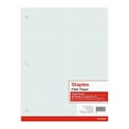 "Staples 8"" x 10.5"" Graph Ruled Filler Paper, 80 Sheets, 3-Hole ...