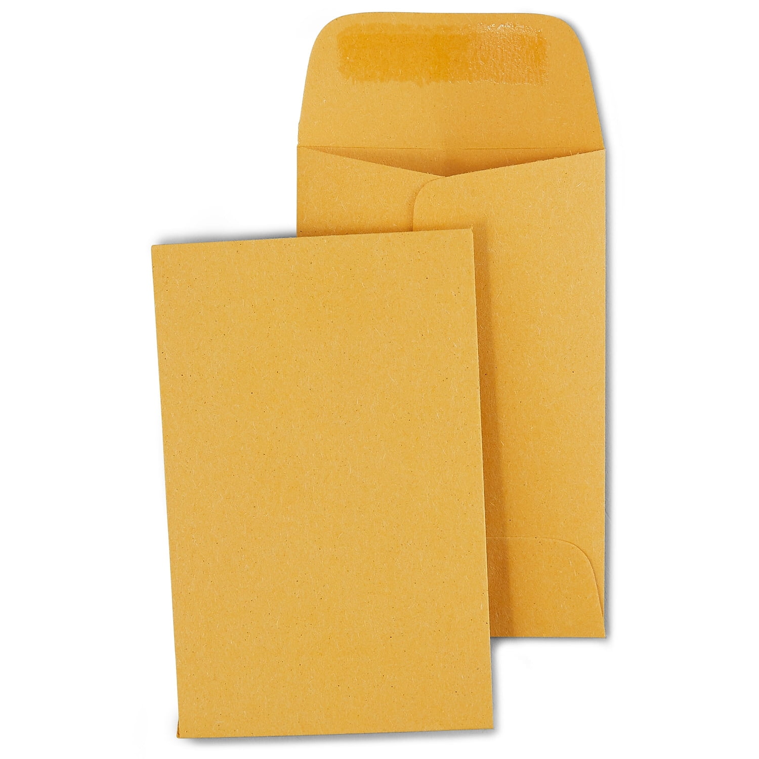 "Staples Brown Kraft Coin Envelopes, 2 1/4"" x 3 1/2"", Gummed Closure ...
