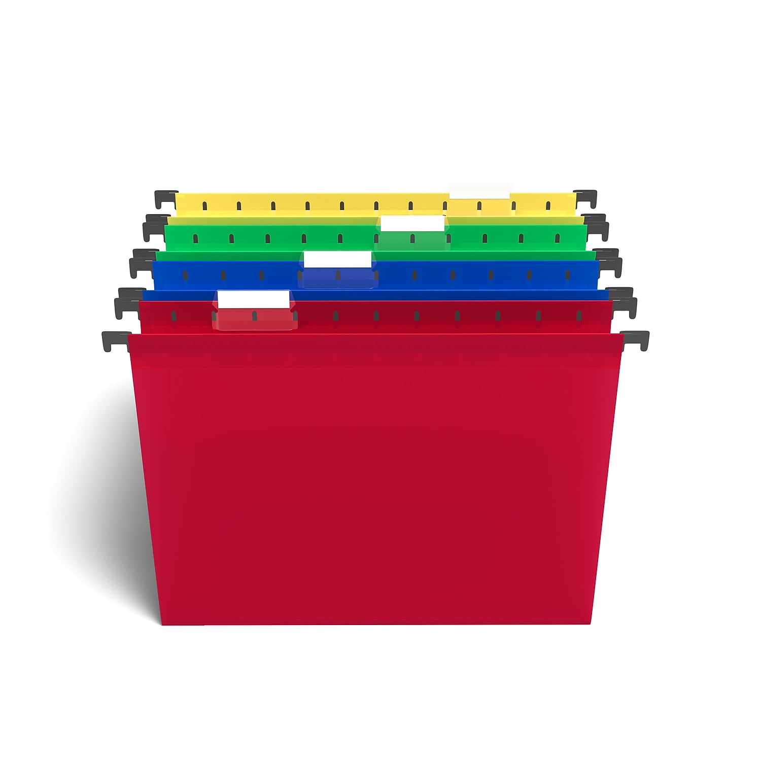 Staples Hanging File Folders 5-Tab Letter Size Assorted Colors 40 ...