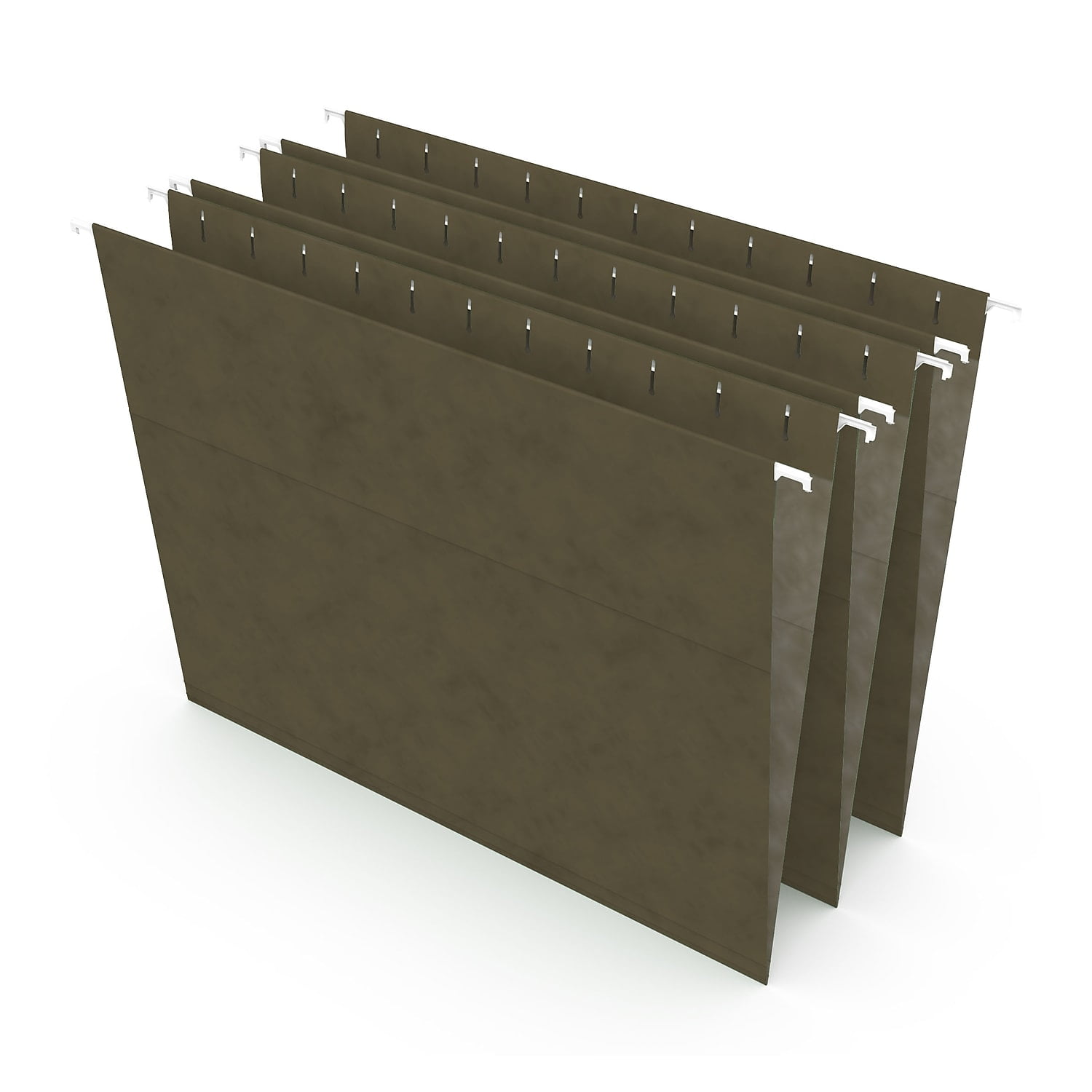 Staples Standard Green Letter-Size Hanging File Folders, 25/Box, Office ...