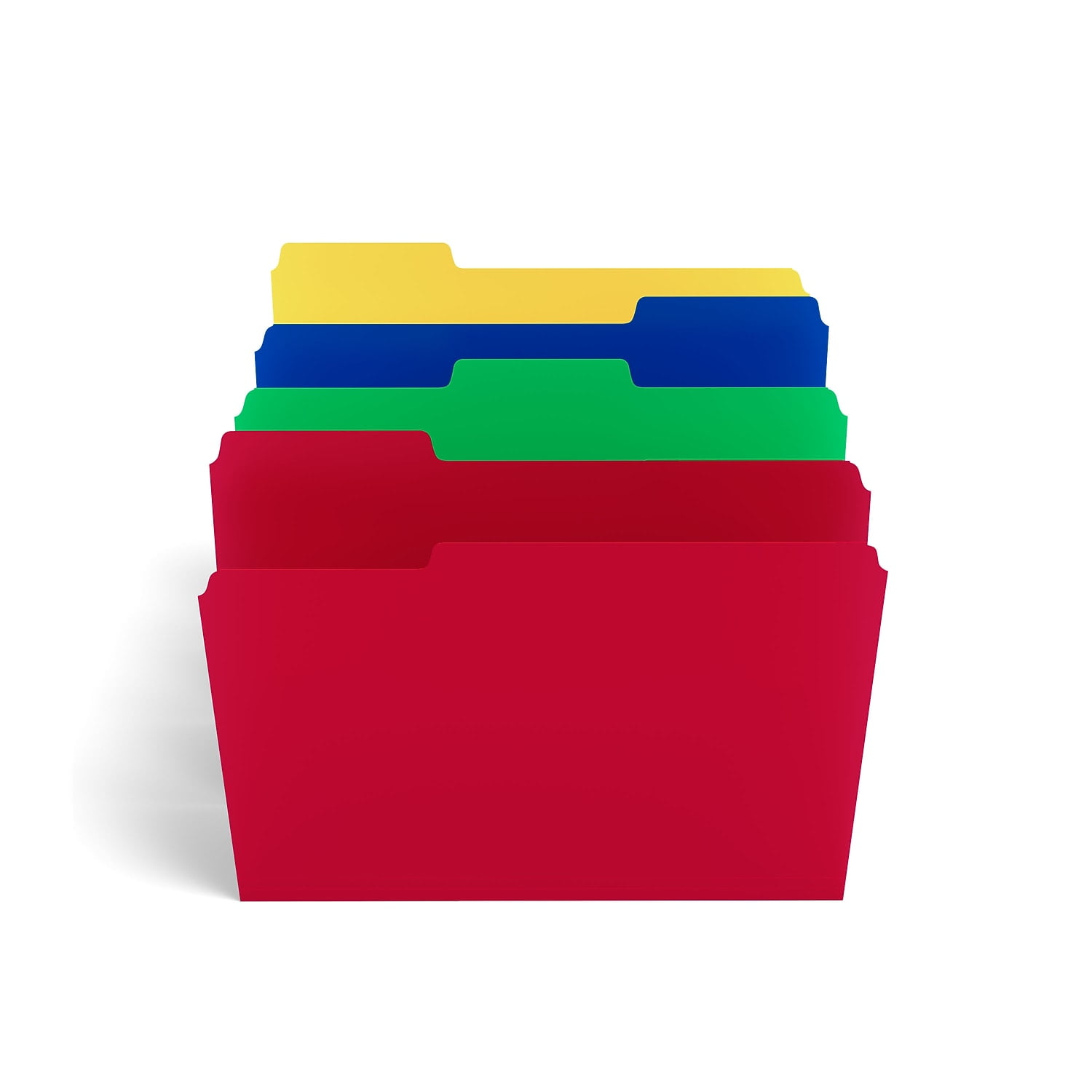 Staples Heavyweight File Folders 3-Tab Letter Size Assorted Colors 72 ...