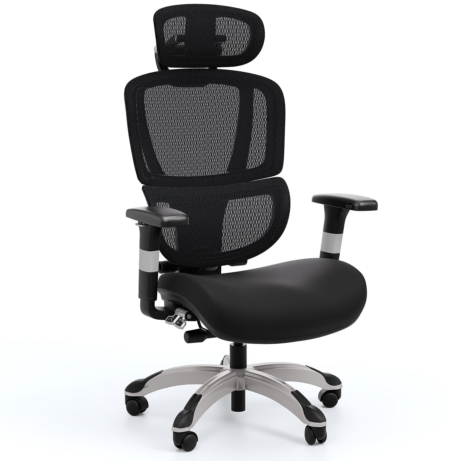 Staples Hyken Pro Ergonomic Fabric Swivel Task Chair Black (ST63228 ...