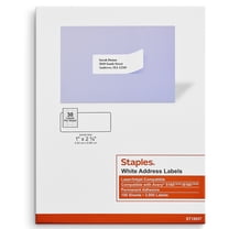 Staples Clear Inkjet/Laser Address Labels, 1" x 2 5/8", 750-Pack ...