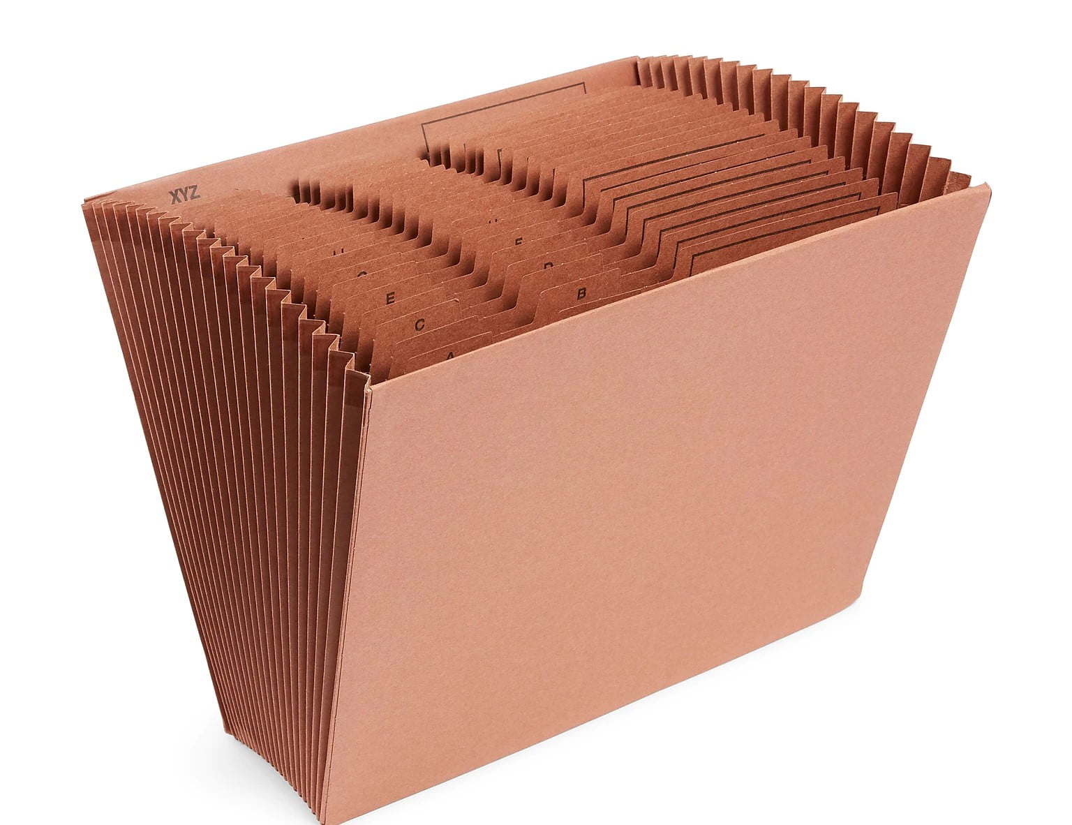 STAPLES Letha-Tone Accordion File, 21-Pocket, Letter Size, Redrope, A-Z ...