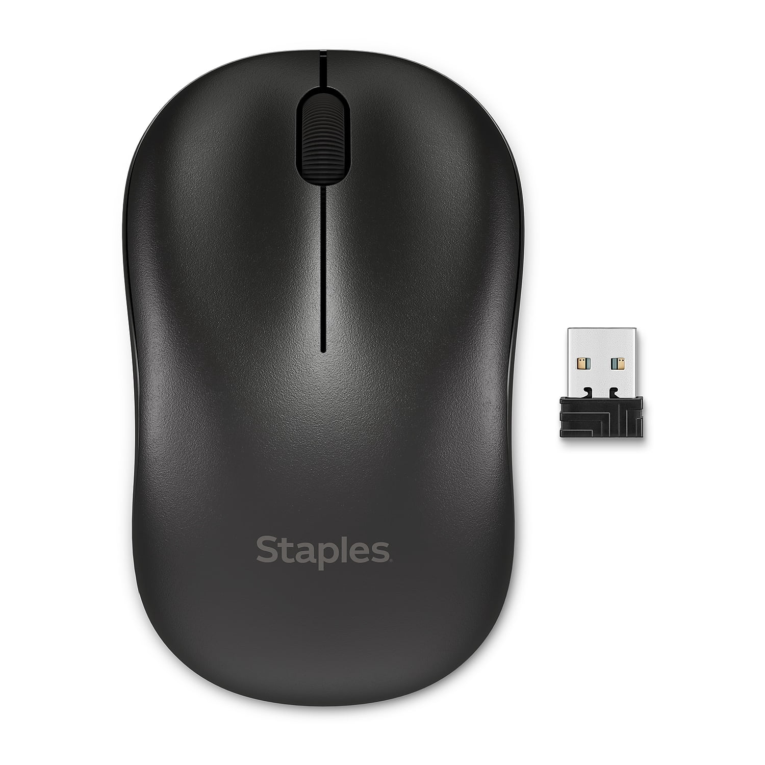 Staples TECH Wireless Ambidextrous Optical USB Mouse Black (ST62601 ...