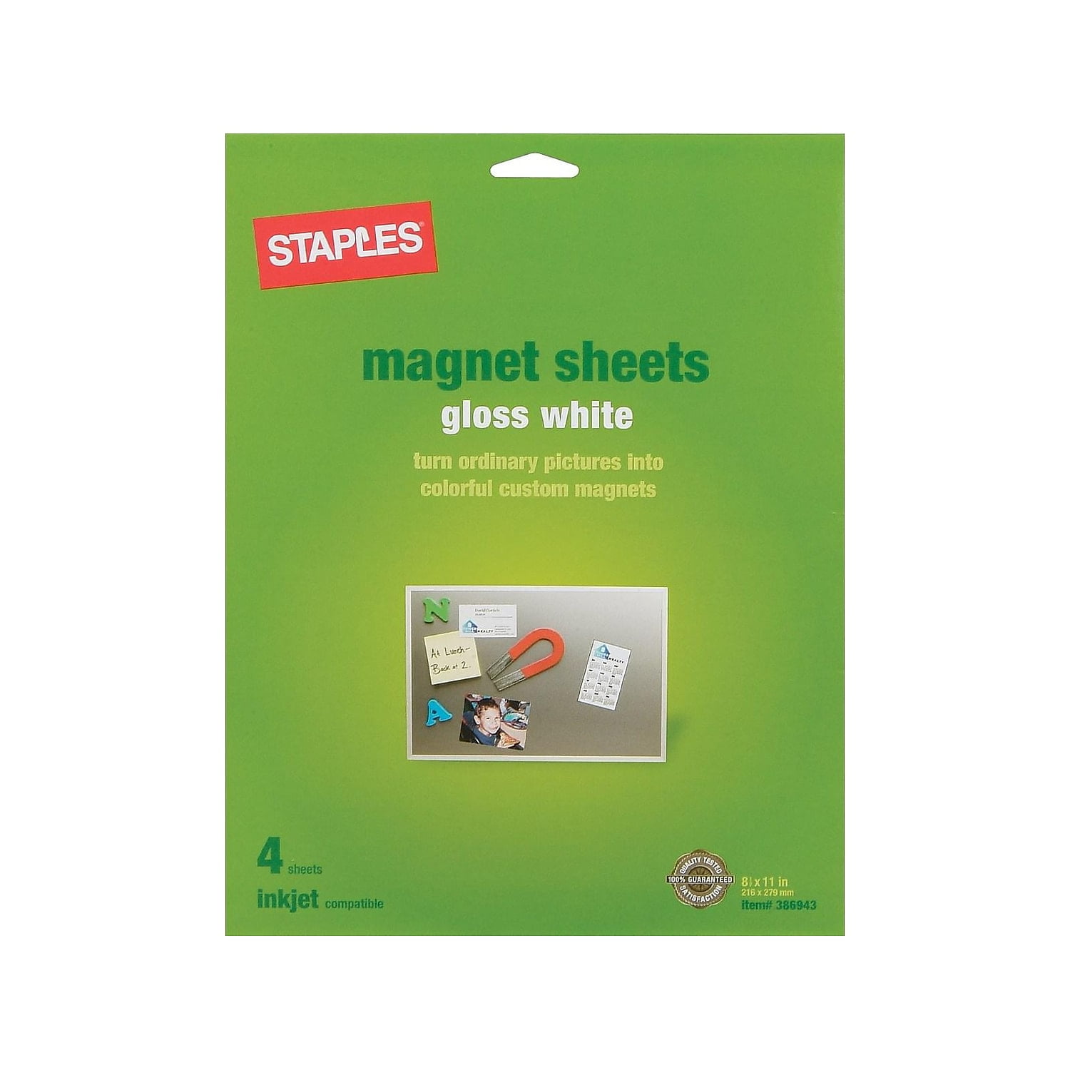 Staples Magnetic Glossy Photo Paper 8.5" x 11" 4/Pack (34747-CC ...