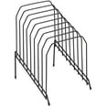 "STAPLES Metal Incline Desktop File Sorter, 8 Compartments, Black, 12.5 ...