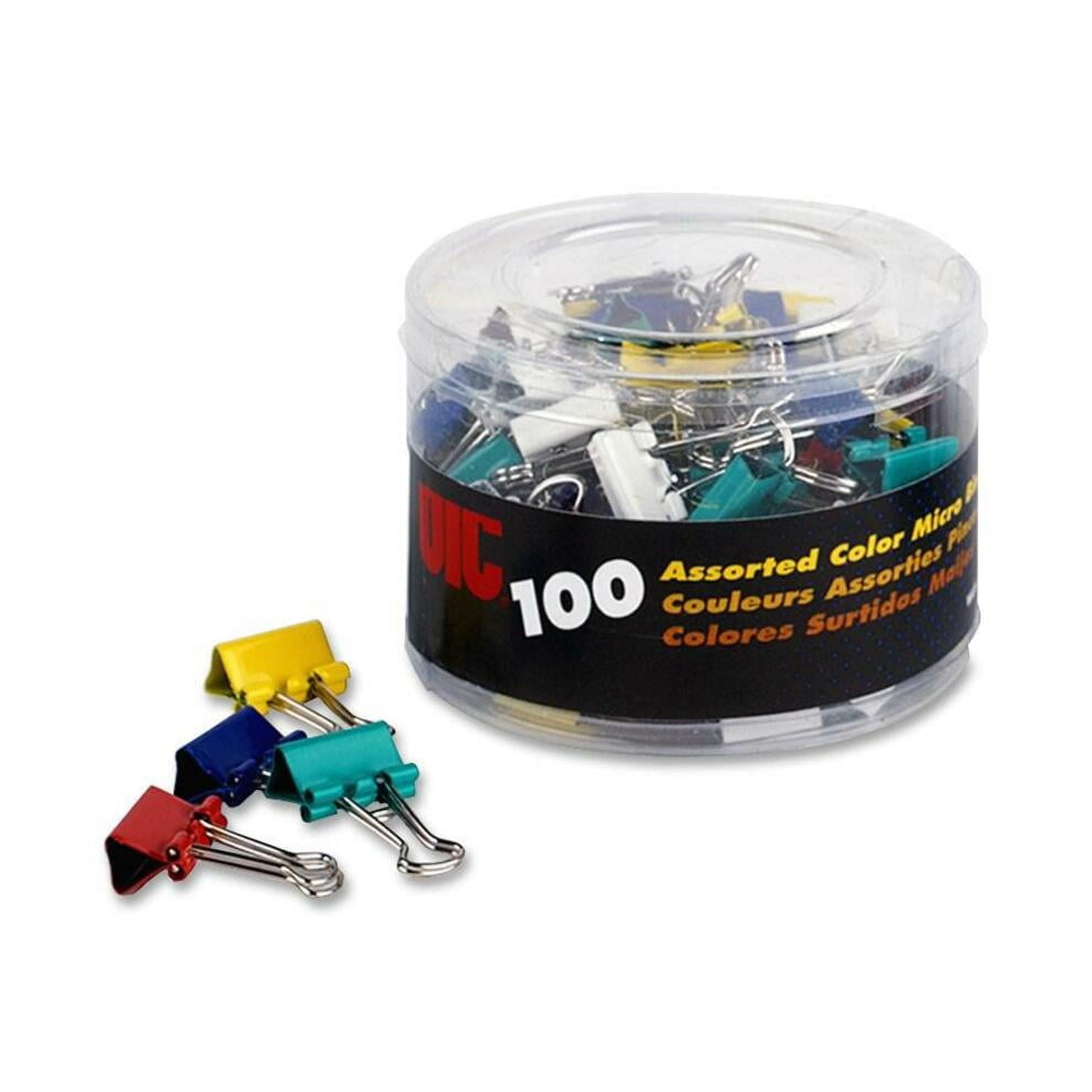 Staples Micro Colored Binder Clips 1/2" Size with 1/8" Capacity 614399 ...